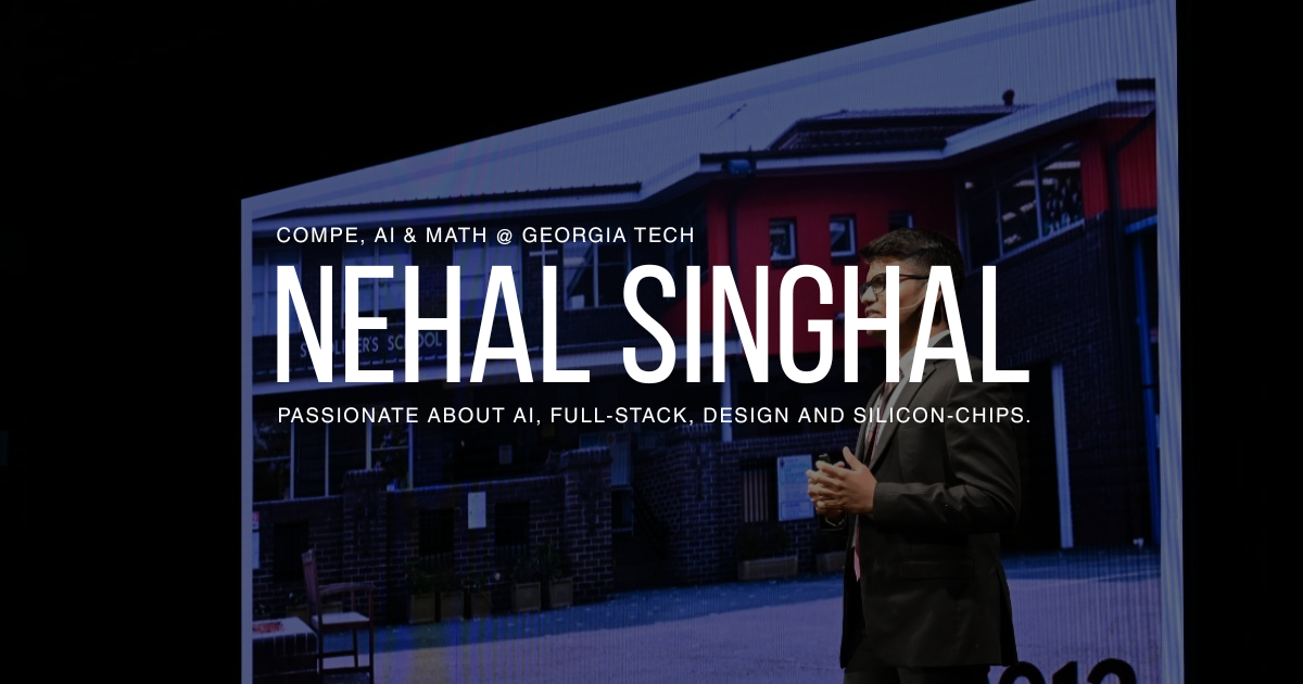 Nehal Singhal — Portfolio